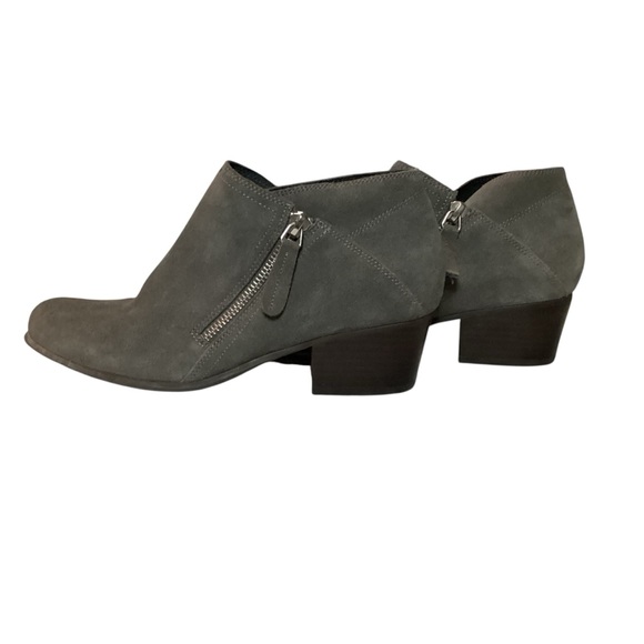 Van Eli | Shoes | Van Eli Size 6 Dark Grey Faux Suede Block Heel Ankle ...